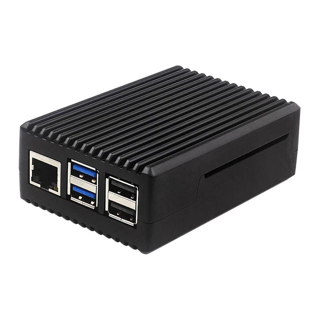 RASPBERRY PI 5 Case Raspberry Pi 5 Aluminum Heatsink Case Black for ...