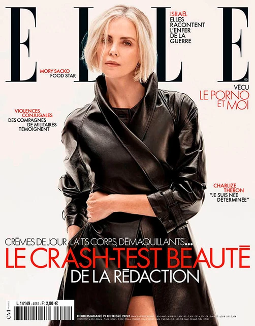 MAGAZINE ELLE FRANCE CHARLIZE THERON_Mode Beauté Octobre 2023 NEW ...