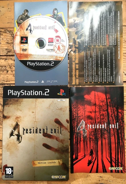RESIDENT EVIL 4 Édition Limitée Complet Steelbook Notice Flyers Ps2 Pal ...
