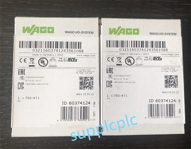 BRAND NEW WAGO Module 750-471 750471 4-Channel Analog Input FREE 2 YEAR WARRANTY EUR 965,96 ...