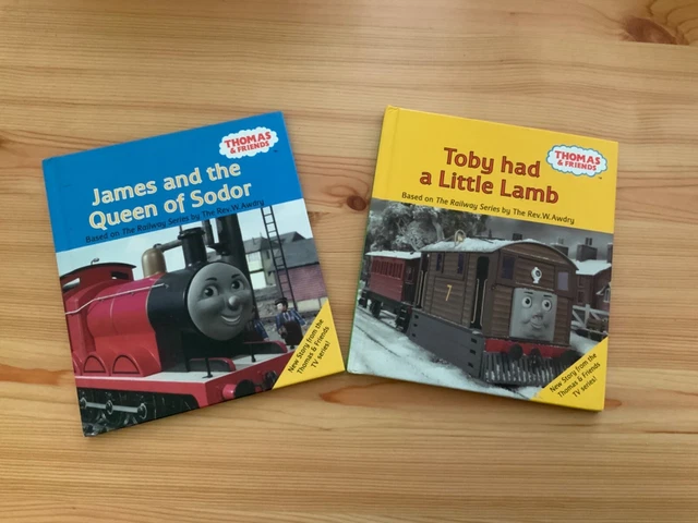 THOMAS THE TANK Engine books Toby had a Little Lamb/James and the Queen ...