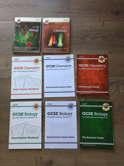 GCSE BIOLOOGY CHEMISTRY CGP text book Revision guide Exam practice AQA OCR EUR 17,49 - PicClick IT