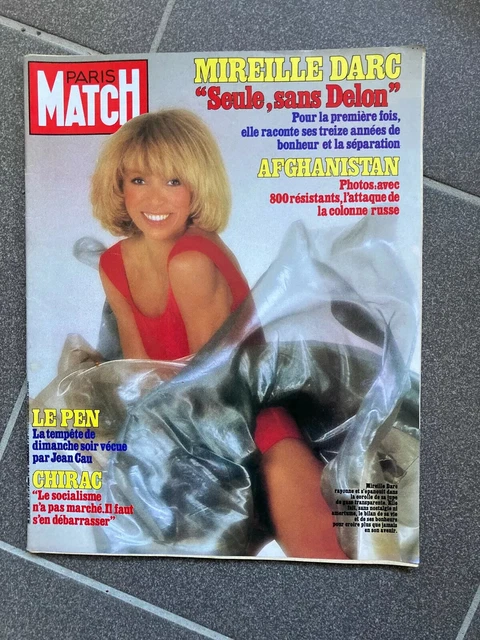 PARIS MATCH N°1831 - Mireille Darc seule san Alain DELON - 29 juin 1984 EUR 14,90 - PicClick FR