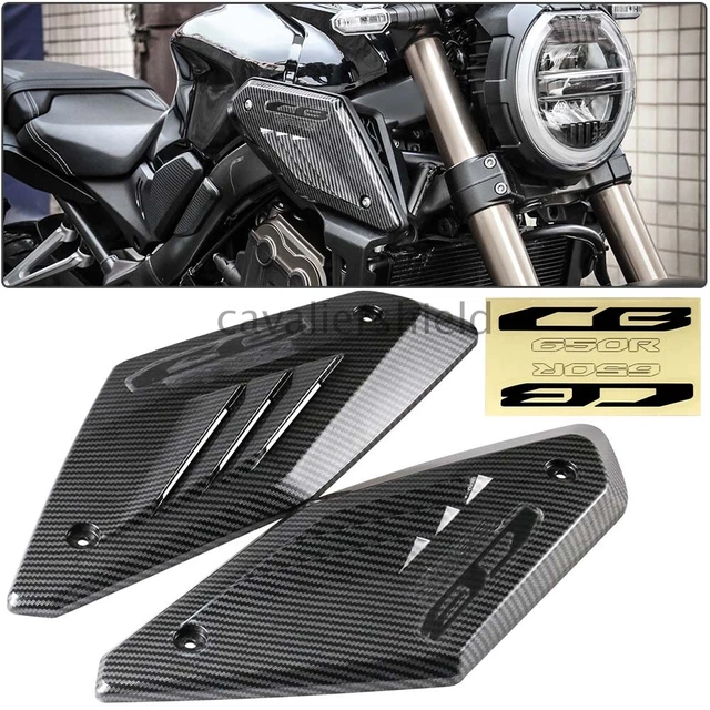 CARBON FIBER SIDE Panel Guard Protector Intake Pipe Cover For Honda ...