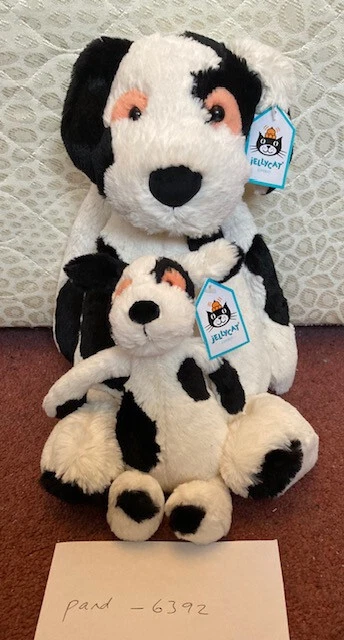 BATCH OF 2 Jellycat Charlie House Dogs Small and Large with tags Job ...