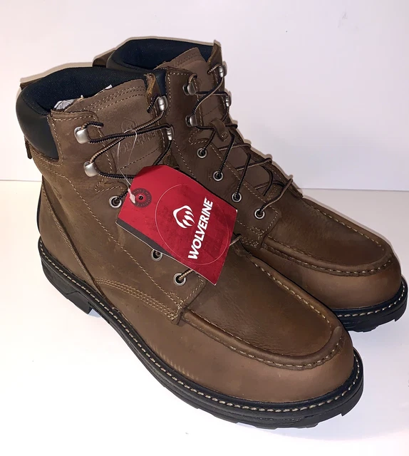 WOLVERINE MEN'S FORGE 6" Ultraspring WP Moc Toe Work Boots Size 12 £85. ...