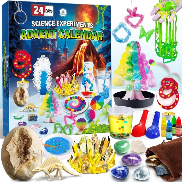 SCIENCE ADVENT CALENDAR 2025 for Kids - 24 Days of S.T.E.M Experiments ...