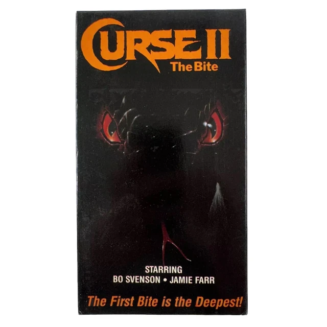 CURSE II THE Bite VHS Horror Sci-Fi Movie 1989 Cult RARE OOP Excellent ...