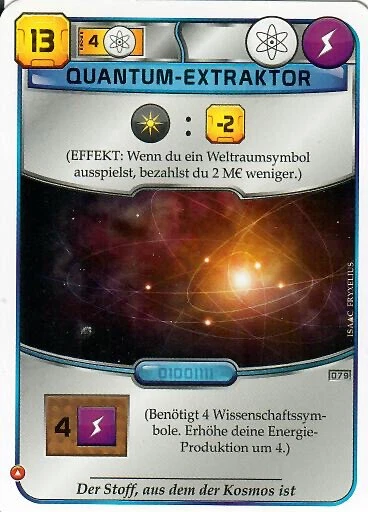 TERRAFORMING MARS: EINE Karte Quantrum-Extraktor (Deutsch) - Karte 079 ...