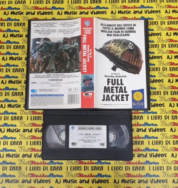 FILM*VHS FULL METAL JACKET Stanley kubrick 1993 WARNER GLI SCUDI PIV ...