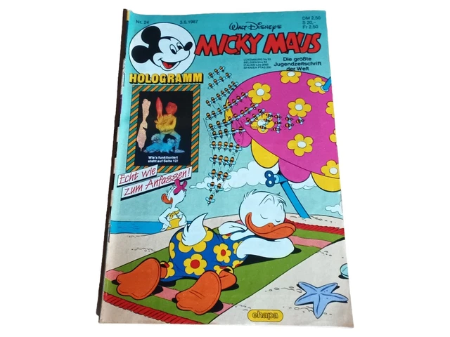 WALT DISNEY MICKY Maus Revue Nr. 24 1987 Hologramme Jeunes EUR 3,95 ...
