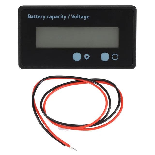 LCD BATTERY CAPACITY Monitor Meter, 12V/24V/36V/48V Lead Acid ...