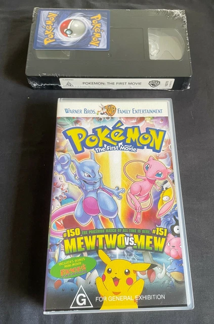 POKEMON THE FIRST Movie - VHS + Promo Card RARE! - Sealed NEW 1999 ...