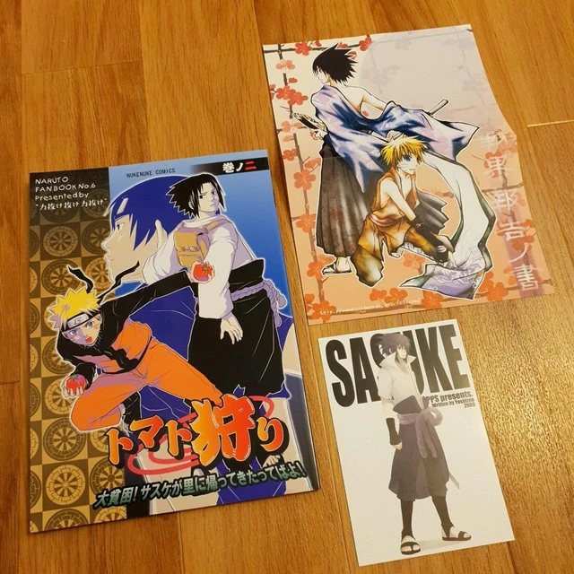 NARUSASU DOUJINSHI JAPANESE Books Set Naruto X Sasuke Yaoi Art Poster ...