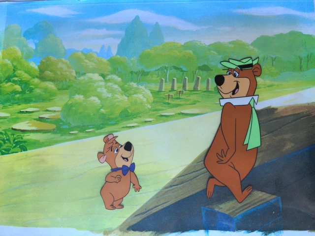 Yogi Bear Animation Cel Hanna Barbera Cartoons Production Art Vintage Tv Show I2 £15893