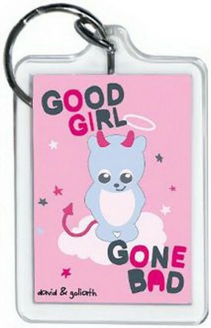 DAVID ET GOLIATH Good Girl Gone Mauvais Lucite Porte-Clé 65497KEY EUR ...