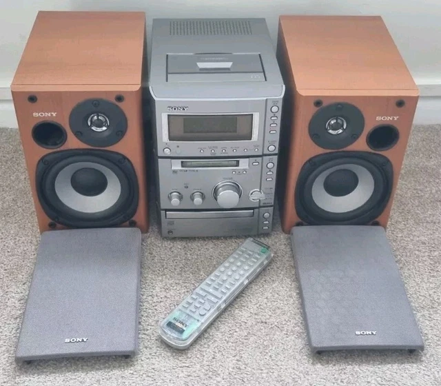 SONY CMT-CP505MD MICRO Hi-Fi System With CD/Mini Disc/Tape & Sony ...