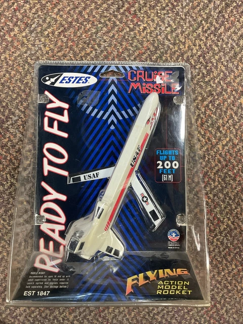 VINTAGE 1999 ESTES Cruise Missile Flying Model EST 1847 Rocket USAF NOS ...
