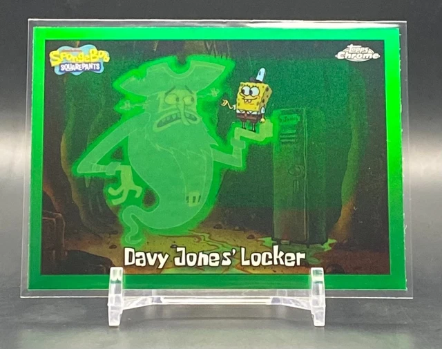 2025 TOPPS CHROME SpongeBob Squarepants Davy Jones Locker Kelp Green ...