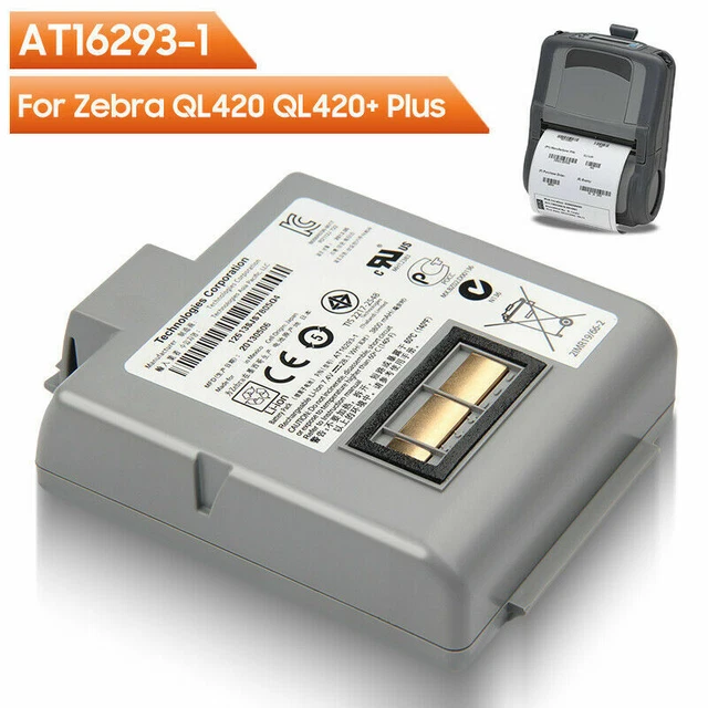 AT16293-1 PRINTER BATTERY For Zebra QL420 QL420+ Plus 3800mAh $33.90 ...