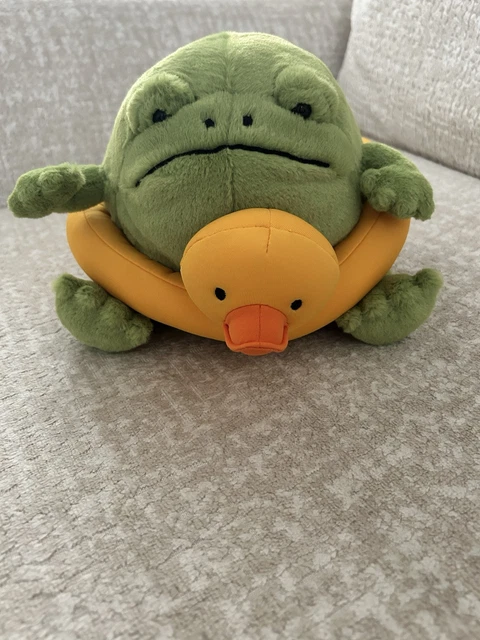JELLYCAT RICKY RAIN Frog with Rubber Ring Duck - New Tags Soft Plush ...