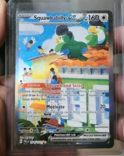 POKÉMON TCG: S&V Paldea Evolved - Squawkabilly ex SIR 264/193 - NM Near ...