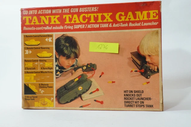 TRIANG MINIC NO.M301 Tank Tactix Game Remote-controlled missile firing ...