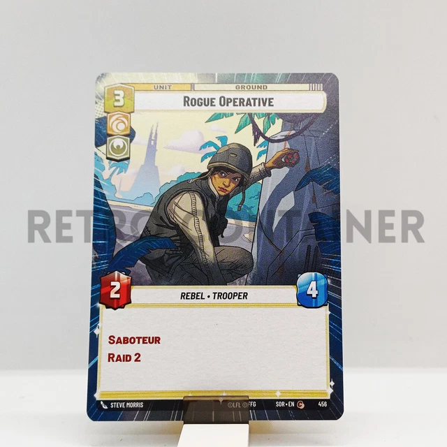 STAR WARS UNLIMITED SPARK OF REBELLION 456 C Rogue Operative Hyperspace ...