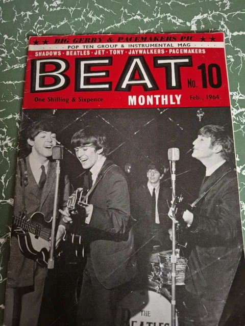 BEATLES COVER BEAT MONTHLY Magazine #10 FEBRUARY 1964 Billy J Gerry ...