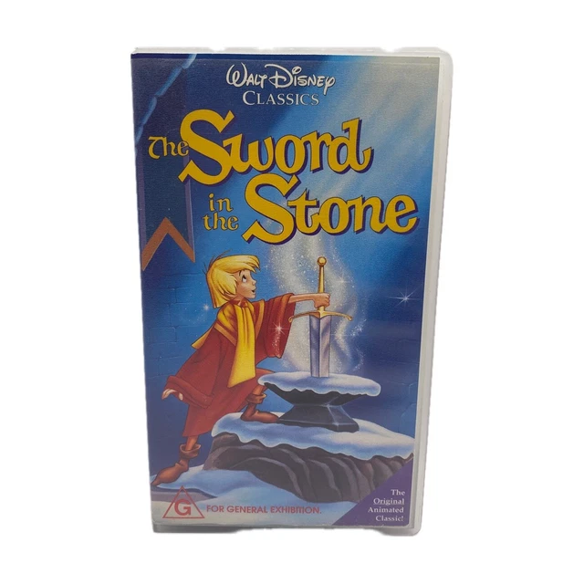 WALT DISNEY THE Sword in the Stone VHS Tape Original Animated Classic ...