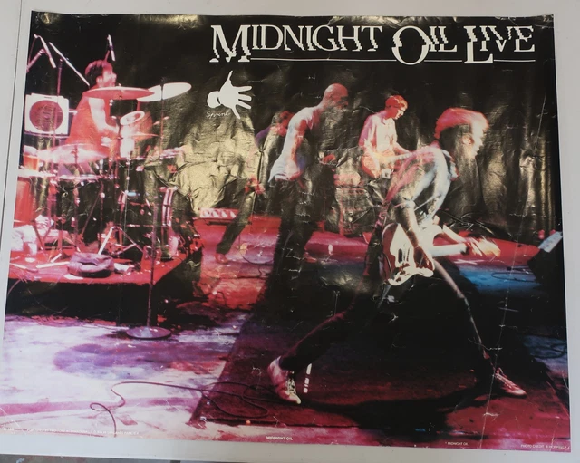 VINTAGE RARE MIDNIGHT OIL LIVE POSTER 1980s $500.00 - PicClick AU