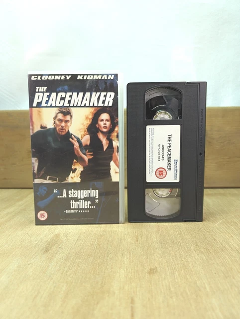THE PEACEMAKER - VHS Video - George Clooney Nicole Kidman Action ...