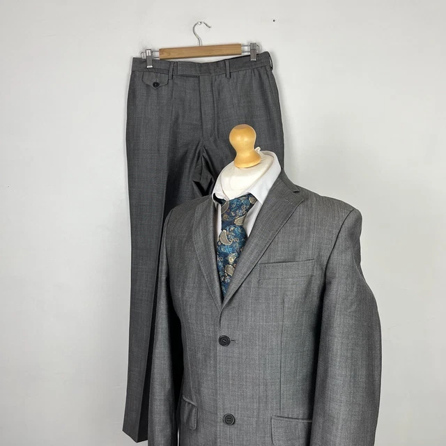 TED BAKER 2 Piece Suit Men's Light Grey 38R Jacket 32W 32L Trousers Endurance £44.95 - PicClick UK