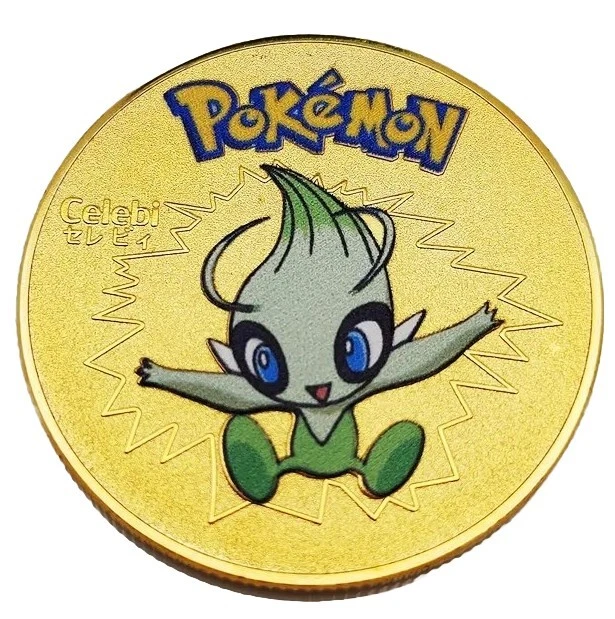 NEW POKEMON PIKACHU Celibi Gold Commemorative Collectible Coin, with ...