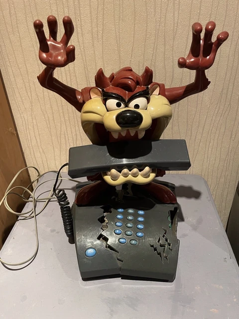 VINTAGE LOONEY TUNES Tazmanian Devil Taz Talking dancing Animated Phone ...