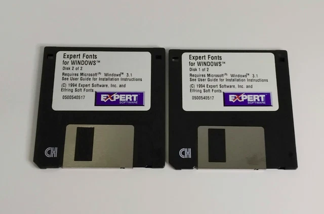 VINTAGE EXPERT SOFTWARE EXPERT FONTS FOR WINDOWS 3.1 Software | 1994 3. ...