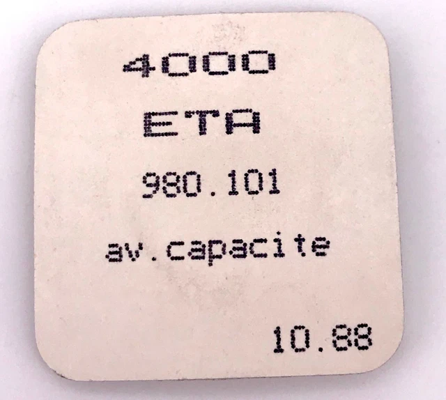 ETA 980.101 CIRCUIT Block Module Circuit Spare Parts de Rechange ...