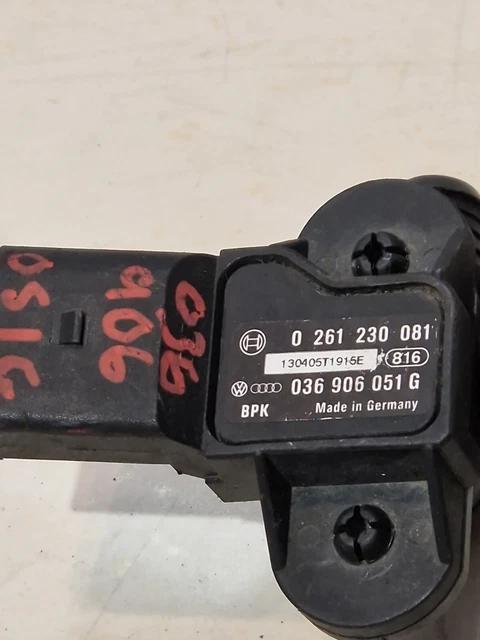 VW TRANSPORTER T5 T6 10-20 MAP Pressure Sensor 0261230081 036906051G £ ...
