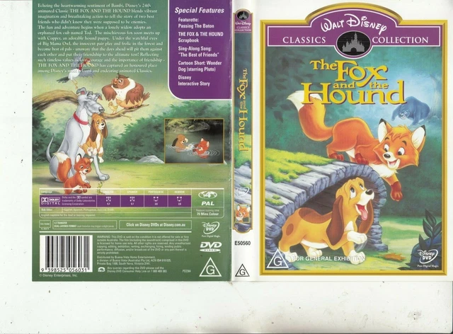 THE FOX AND The Hound-1981-Walt Disney Classics Collection-Movie WD-CC ...