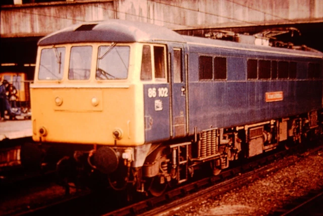 BRITISH RAIL BR Diesel Loco 86102 Railway Slide Ref 2557 £3.99 ...