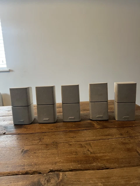5X BOSE WHITE Double Cube Lifestyle Accoustimass Speakers £1.16 ...