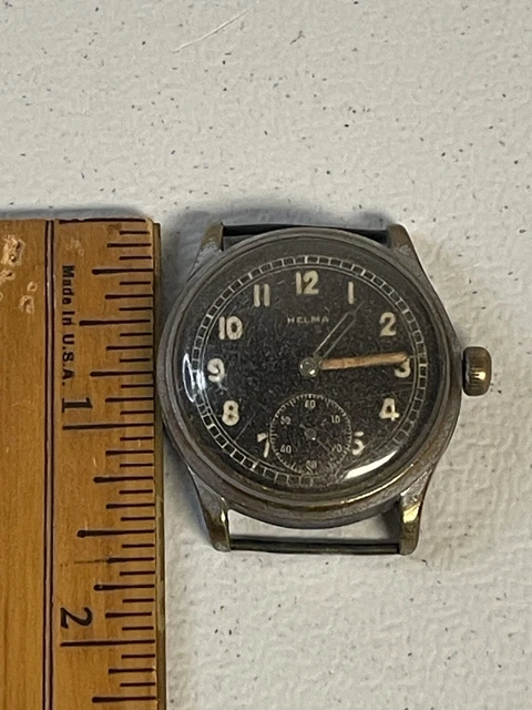 VINTAGE GERMAN MILITARY WW2 Helma Men's Watch Service £20.47 - PicClick UK
