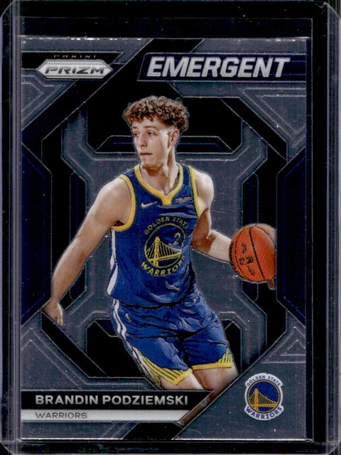 CARTE RECRUE ÉMERGENTE 2023-24 Panini Prizm Brandin Podziemski RC #24 ...