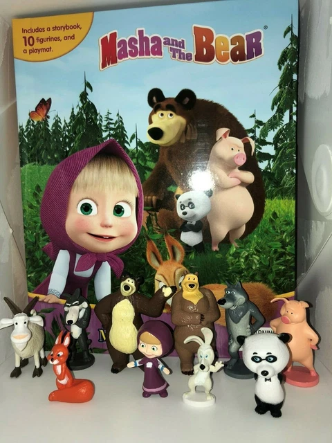 MASHA AND THE Bear Busy Book - Story 10 Figures Free P+P Brand New Uk ...