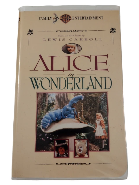ALICE IN WONDERLAND 1985 VHS Live Action Version Classic Lewis Carroll ...