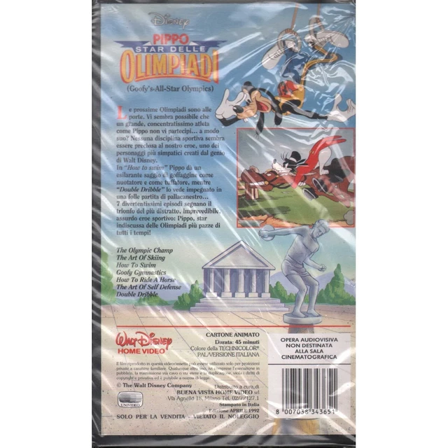 GOOFY STAR TO Olympics VHS Walt Disney Univideo - VS4365 Sealed £16.06 ...