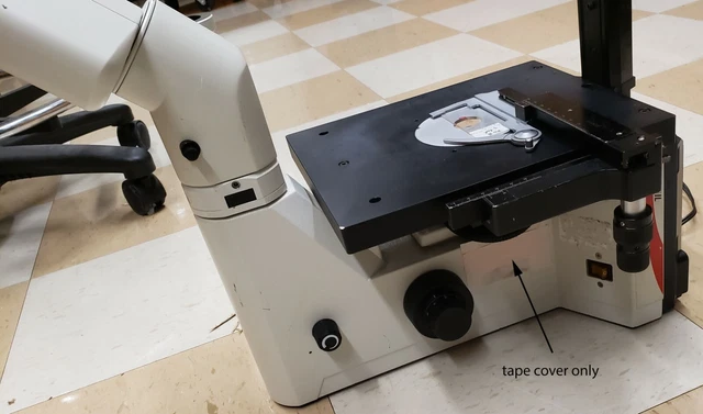 LEICA MICROSCOPE DMIL Inverted 10x 20x objectives + condenser lens ...