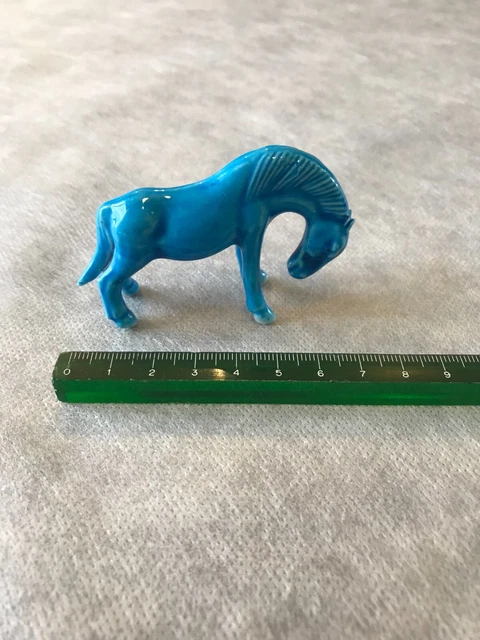 ANCIEN PETIT CHEVAL Bleu Ceramique Porcelaine EUR 4,00 - PicClick FR