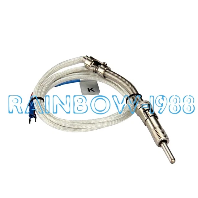 2PC SPRING LOADED thermocouple temperature sensor WRNT-01 K-type 2M ...