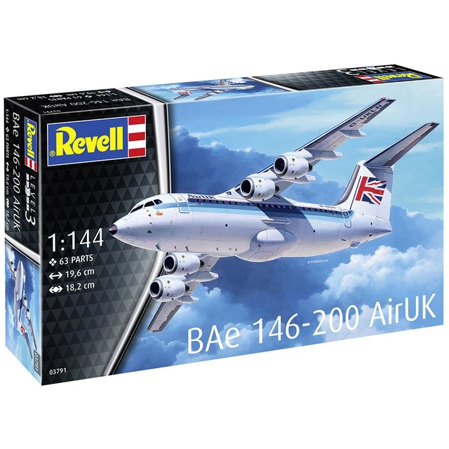 REVELL 1/144 BAE 146-200 Model Kit AirUK Aircraft £21.99 - PicClick UK
